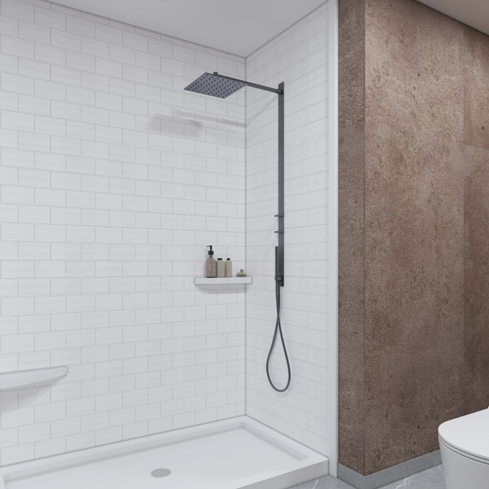 essence shower panels, 3x6 glossy finish, textured finish, bathroom ...