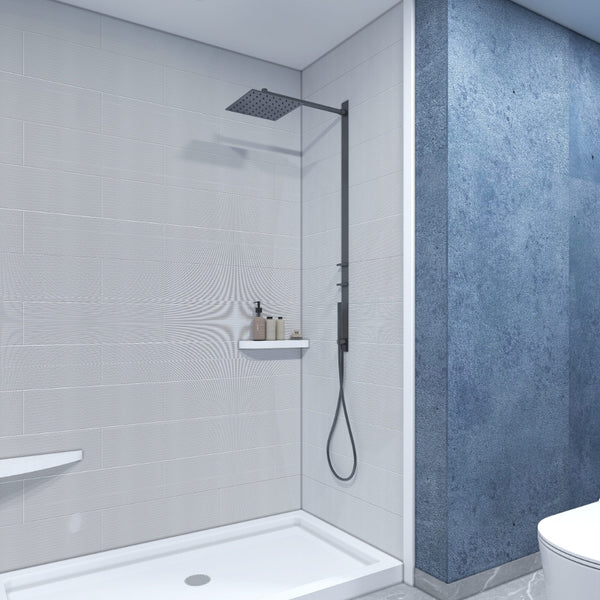 essence shower panels, 6x24 glossy finish, textured finish, bathroom ...