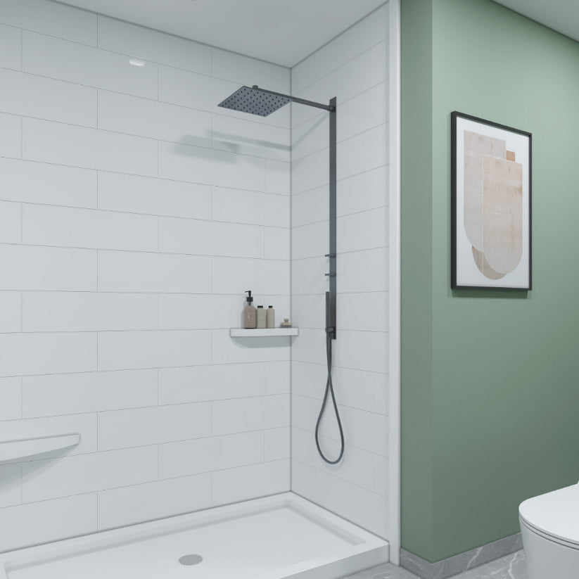 subway panels, 6x24 shower panels, glossy finish, bathroom decor ...